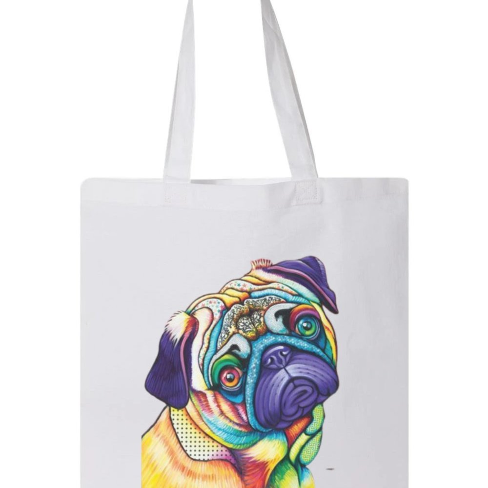 Artistic Cute Many Colored Pugs Dog Lover Design - Gem